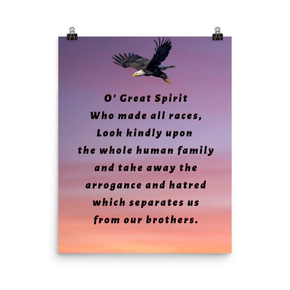 Oh Great Spirit | Poster – Native American Merchandise