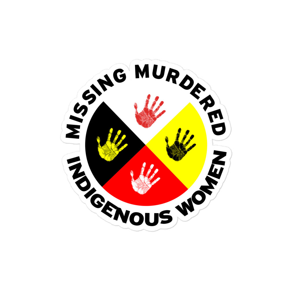 MMIW - Hands Encircled | Sticker – Native American Merchandise