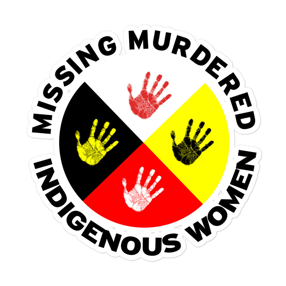 MMIW - Hands Encircled | Stickers – Native American Merchandise