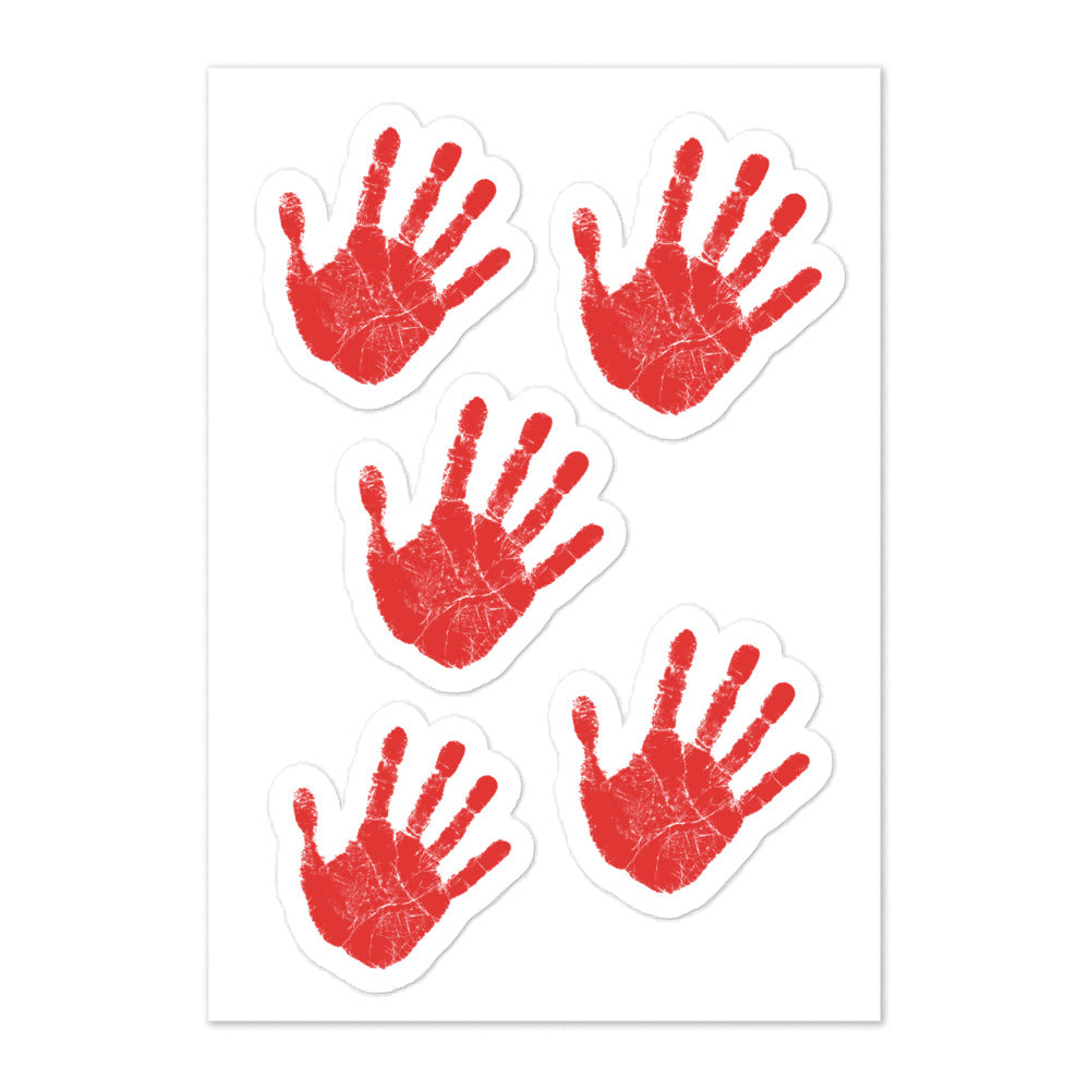 Red Hand - Supporter of MMIW | Sticker – Native American Merchandise