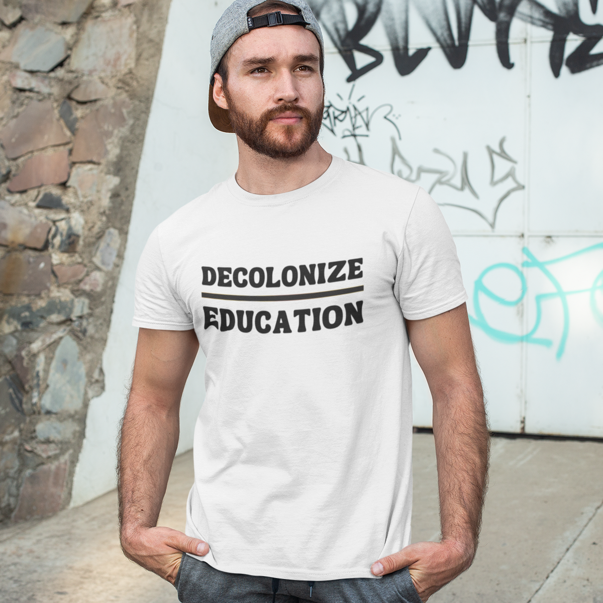Decolonize Education | Lightweight Tee – Native American Merchandise